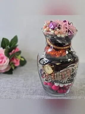 Jewelry | Mistery Costume Jewelry Jar Lot Vintage To Now To Wear Or For ...